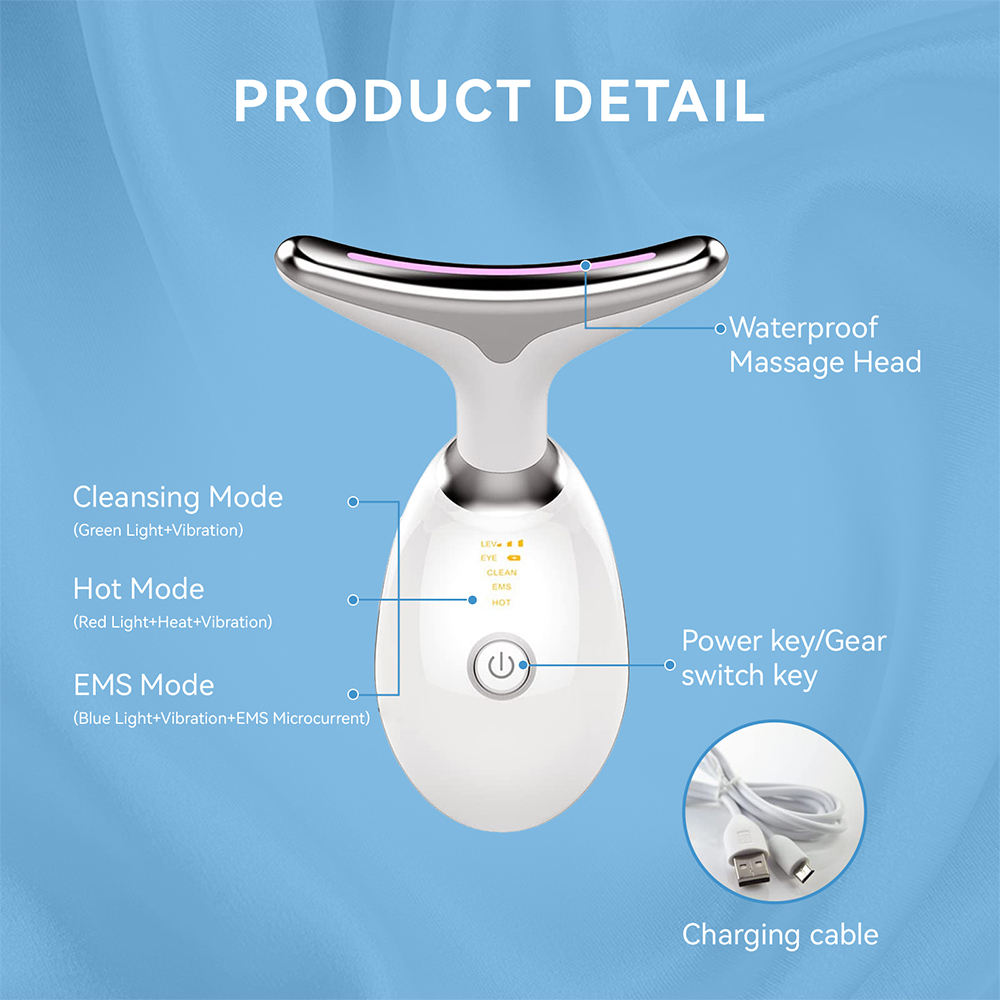 LED Light Therapy Face and Neck Massager